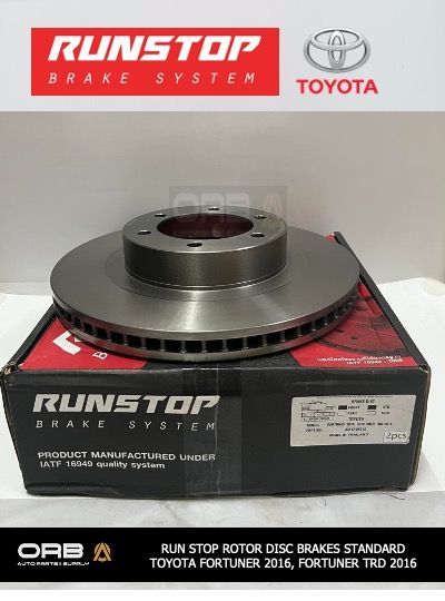 Runstop Rotor Disc Brakes Standard (Front) - Toyota Fortuner 2016 ...