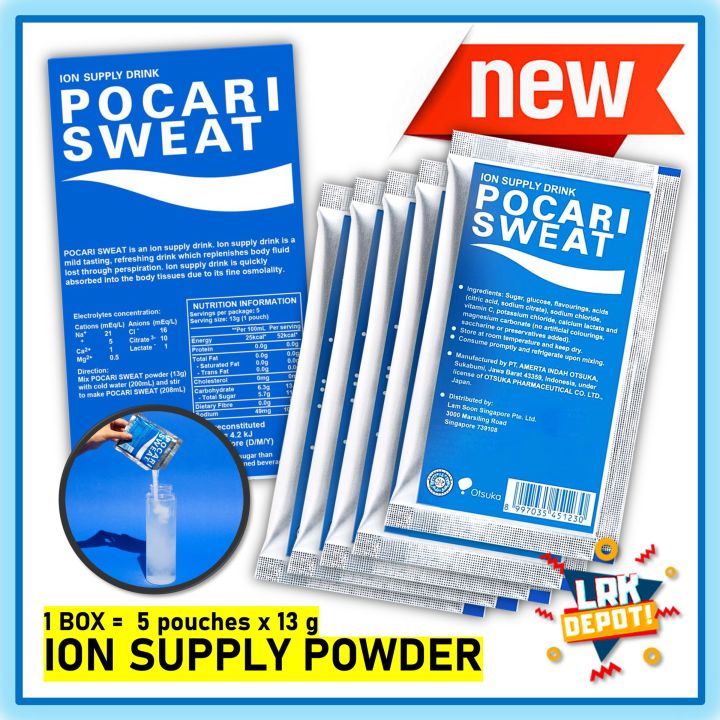 POCARI SWEAT Ion Supply / Energy / Hydration / Electrolyte Powder Drink ...