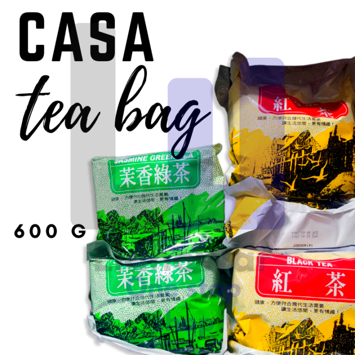 CASA Assam Black Tea, Jasmine Green Tea 600g tea bags for Milktea, Milk ...