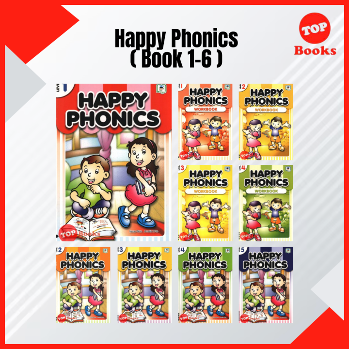 [TOPBOOKS Daya Kids] Happy Phonics Book Series | Lazada