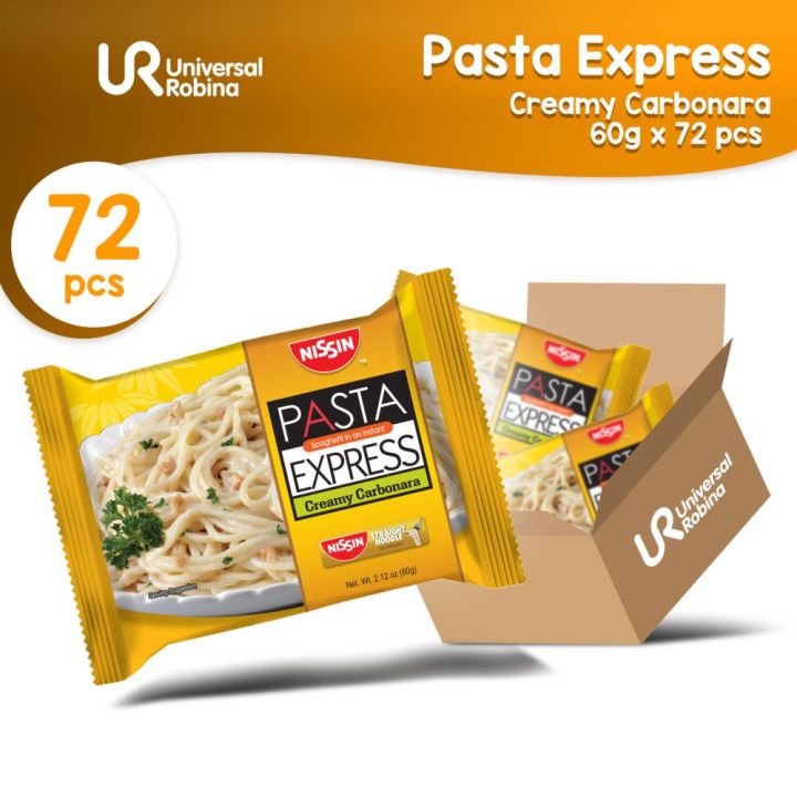 Nissin Pasta Express Creamy Carbonara (60g) - 72 pcs | Lazada PH