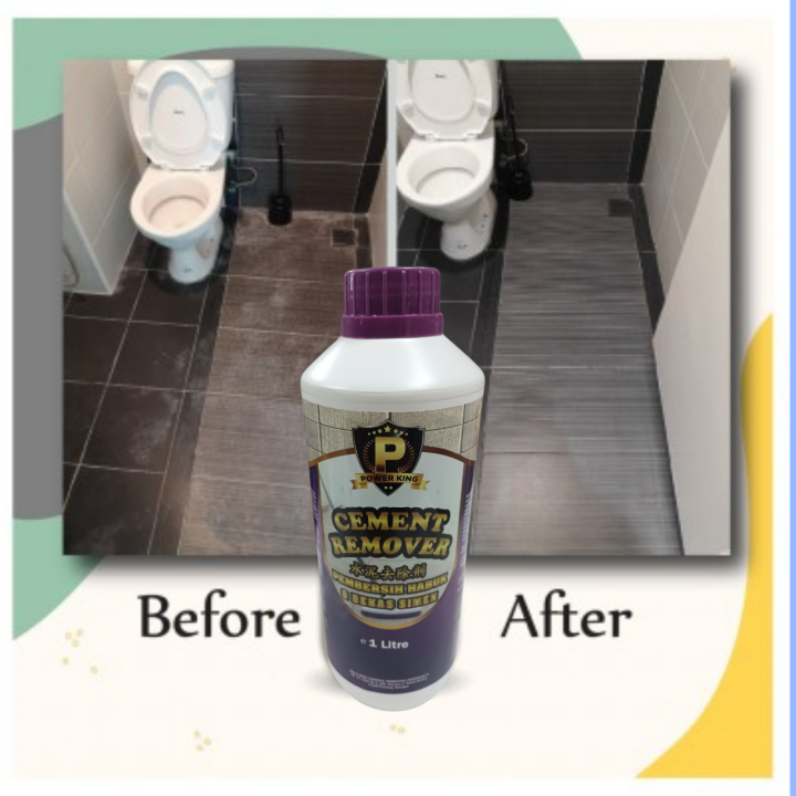 1LITER POWER KING CEMENT REMOVER / PEMBERSIH HABUK & BEKAS SIMEN | Lazada