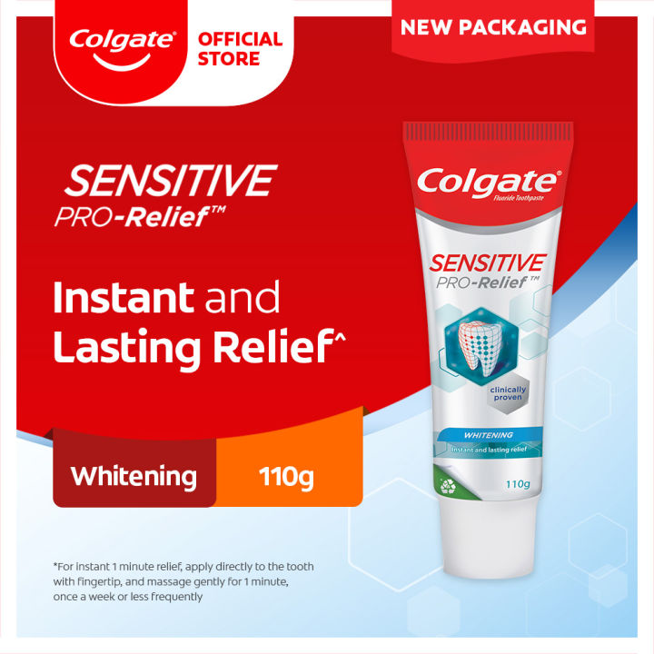 Colgate Sensitive Pro Relief Whitening Toothpaste 110g | Lazada
