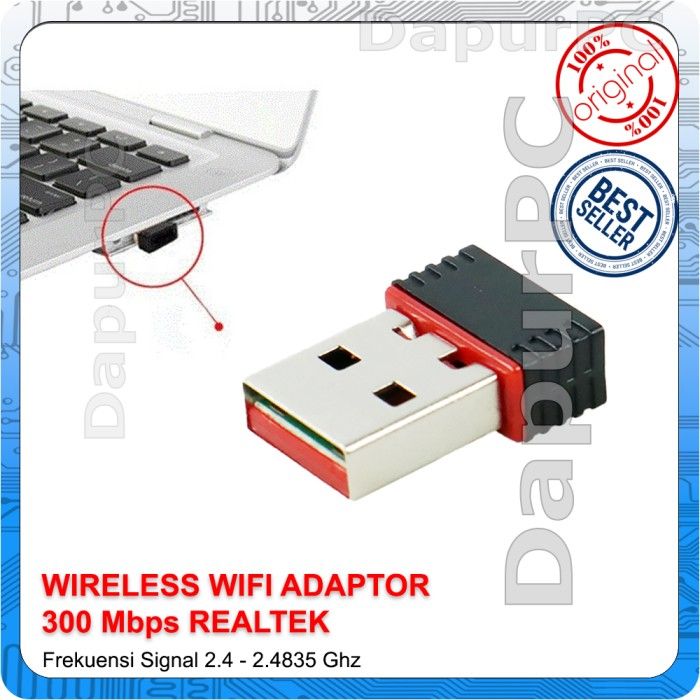 KexTech USB Wireless WiFi Adapter 300Mbps Chip Realtek RTL8188 | Lazada Indonesia