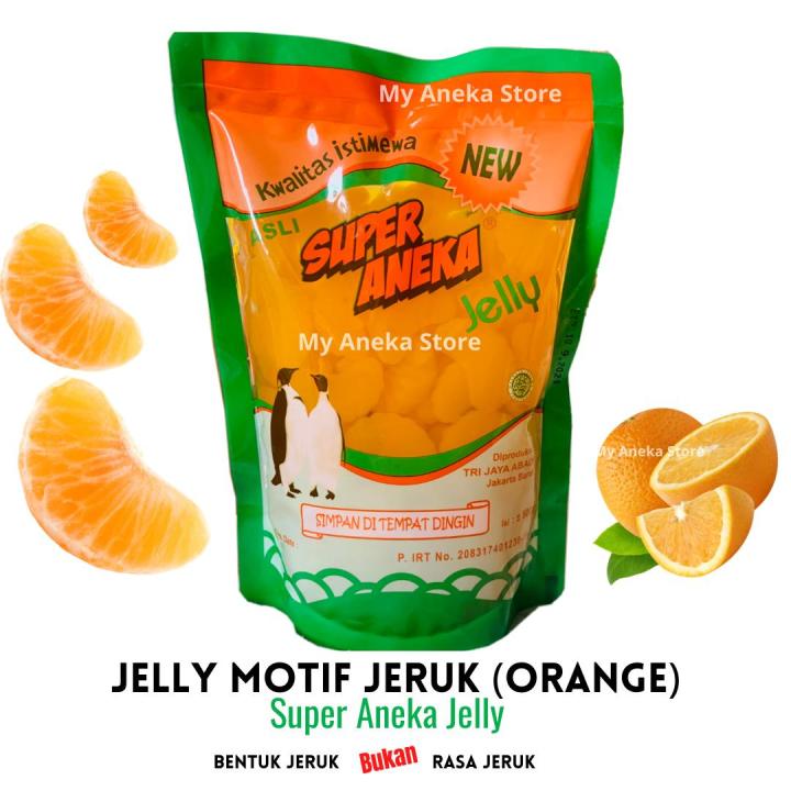 Jelly motif jeruk / orange “super aneka jelly” | Lazada Indonesia