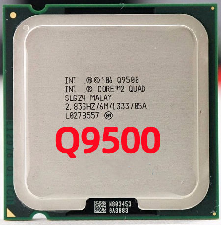 PC computer Core2 Quad Processor Q9500 6M Cache 2.83 GHz 1333 MHz FSB ...