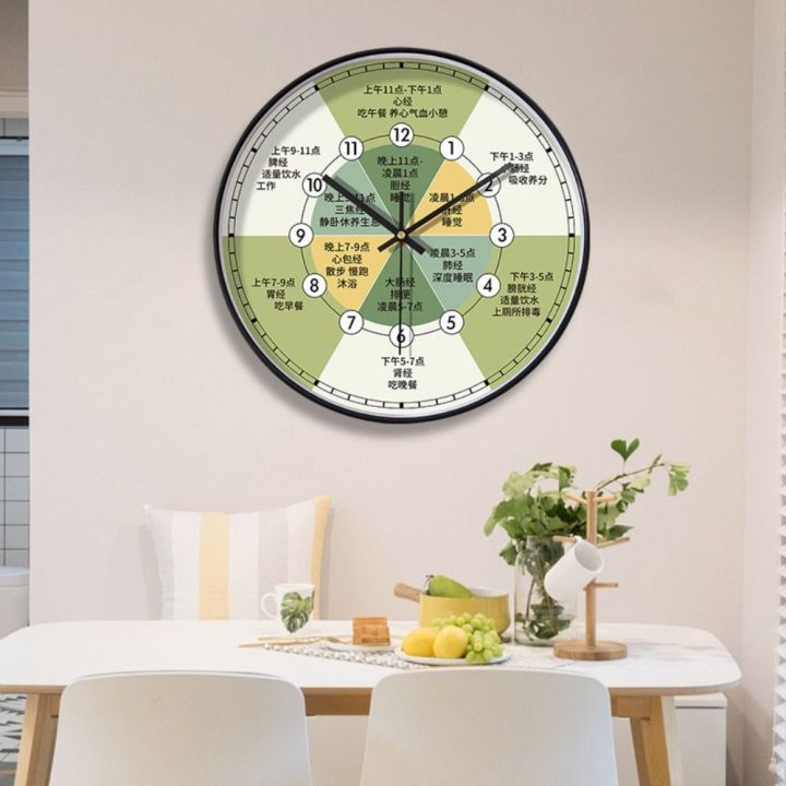 UAZGEO Silent Health Wall Clock Modern Simple Quartz Watch Wall Decor ...