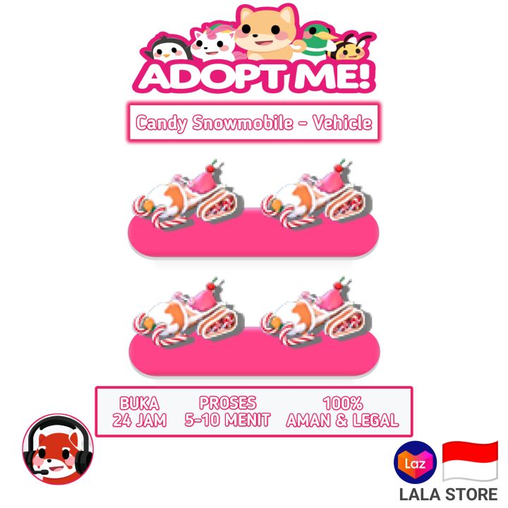 Adopt Me Vehicle - Candy Snowmobile - Roblox | Lazada Indonesia