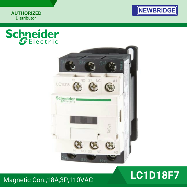 TeSys D contactor - 3P(3 NO) - AC-3 - = 440 V 18 A - 110 V AC coil by ...