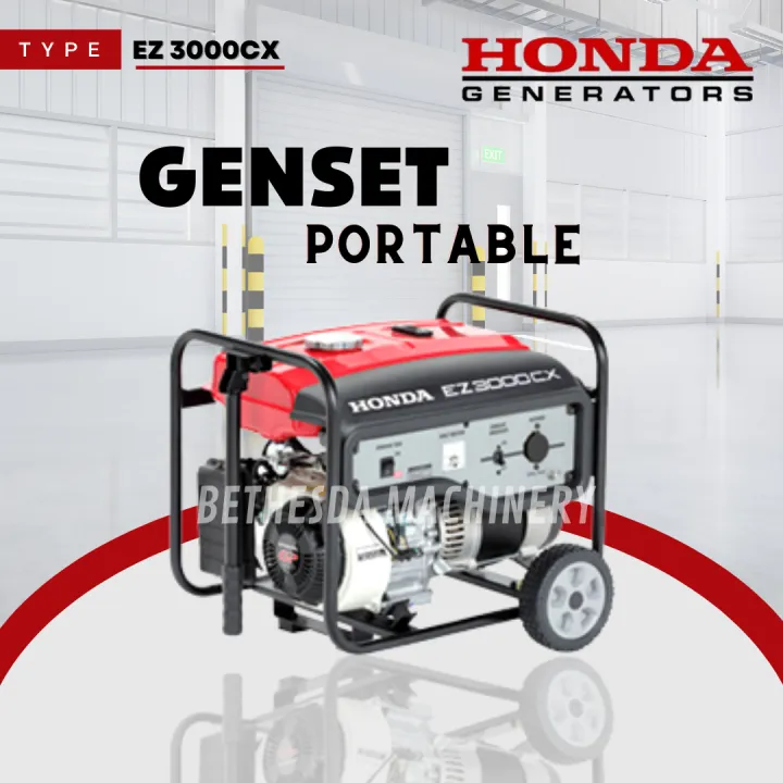 Genset 2500 Watt HONDA EZ3000CX portable generator 2.5 kw | Lazada ...
