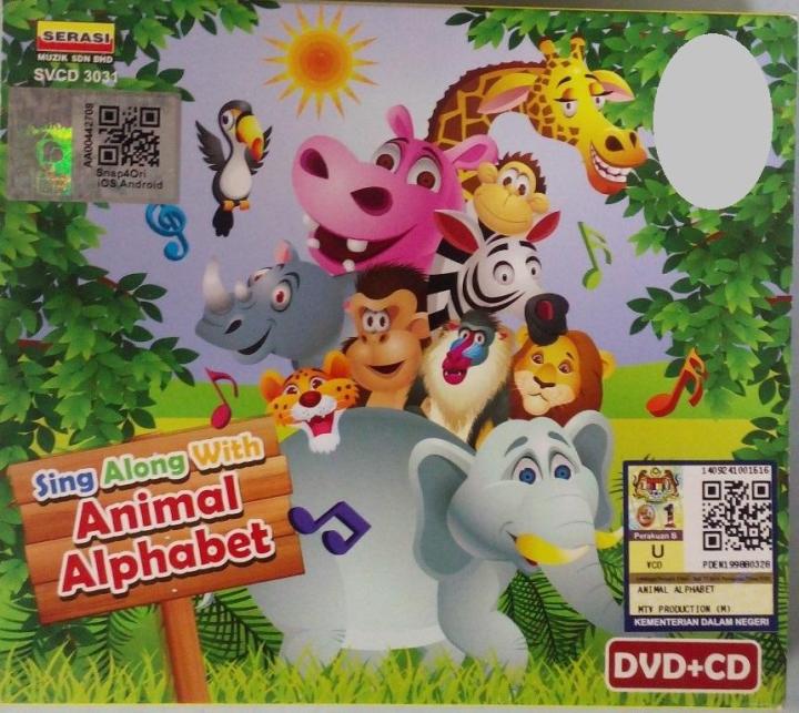 Sing Along With Animal Alphabet DVD+CD Fun Exciting Learning A to Z ...