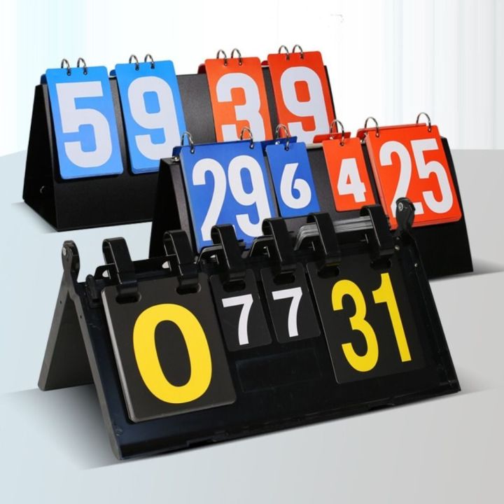 MYCOLOR 4-Digit Basketball Scoreboard Manual Tabletop Counter Table ...