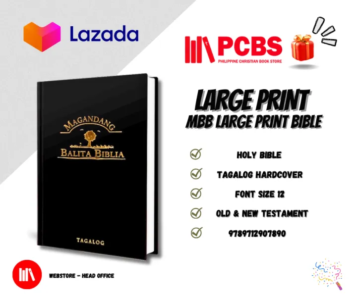PCBS MBB Large Print 2012 Edition (POINT TYPE 12/TAGALOG LARGE PRINT ...