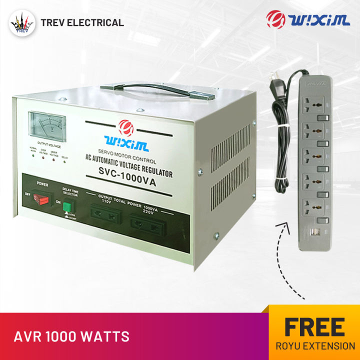 TREV Wixim AVR 1000Watts + Royu Extension Redec725/G | Lazada PH