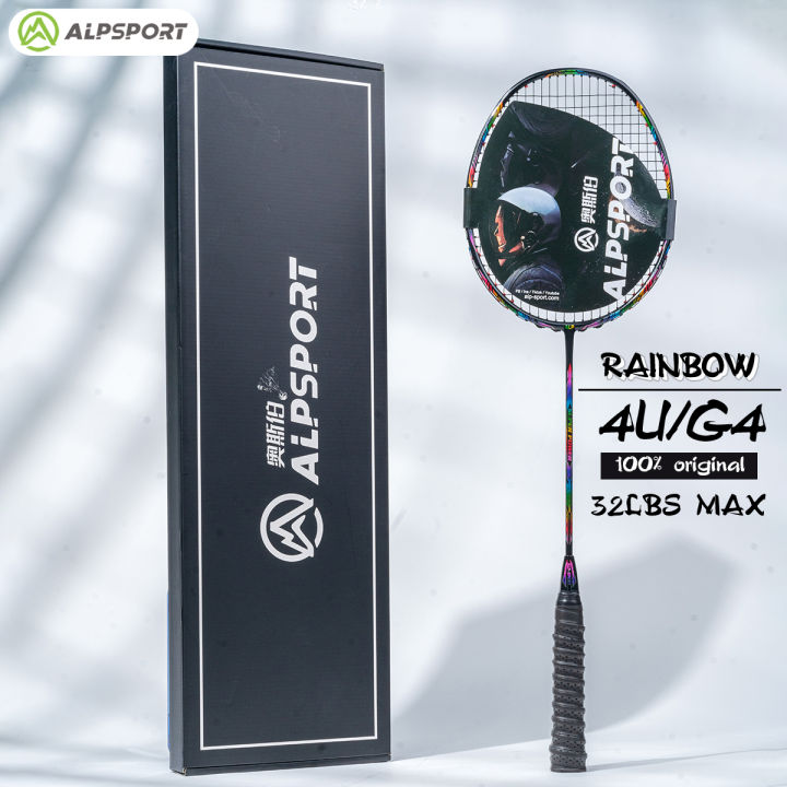 ALP XC 4U 82g Full Carbon Ultra-light Badminton Racket and High ...