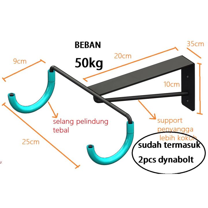 gantungan sepeda dinding premium | Lazada Indonesia