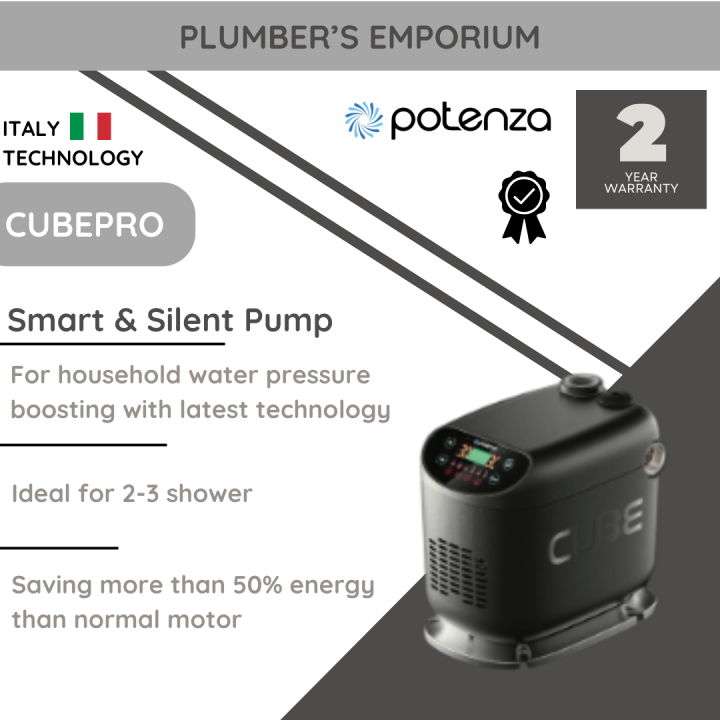 POTENZA ITALY CUBEPRO550 SMART AND SILENT WATER PUMP PUMP AIR | Lazada