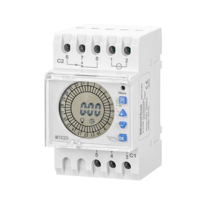 ManHua MTC20 Digital Timer Switch with Backlight LCD Programmable ...