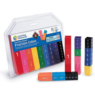 Learning Resources Fraction Tower Cubes Equivalency Set | Lazada