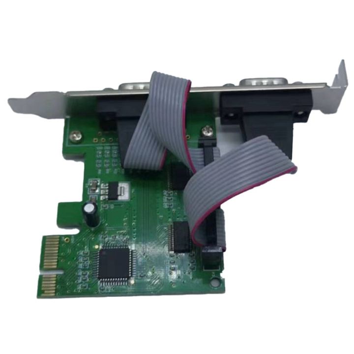 Pcie To Two Serial Ports RS232 Interface Industrial Control Computer Expansion Card Computer ...