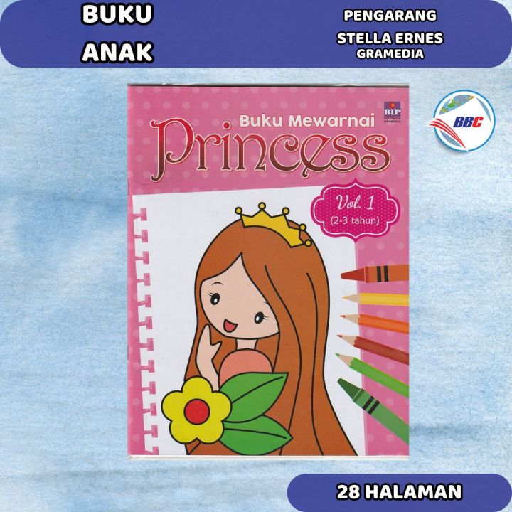 BUKU MEWARNAI PRINCESS VOL. 1 | Lazada Indonesia
