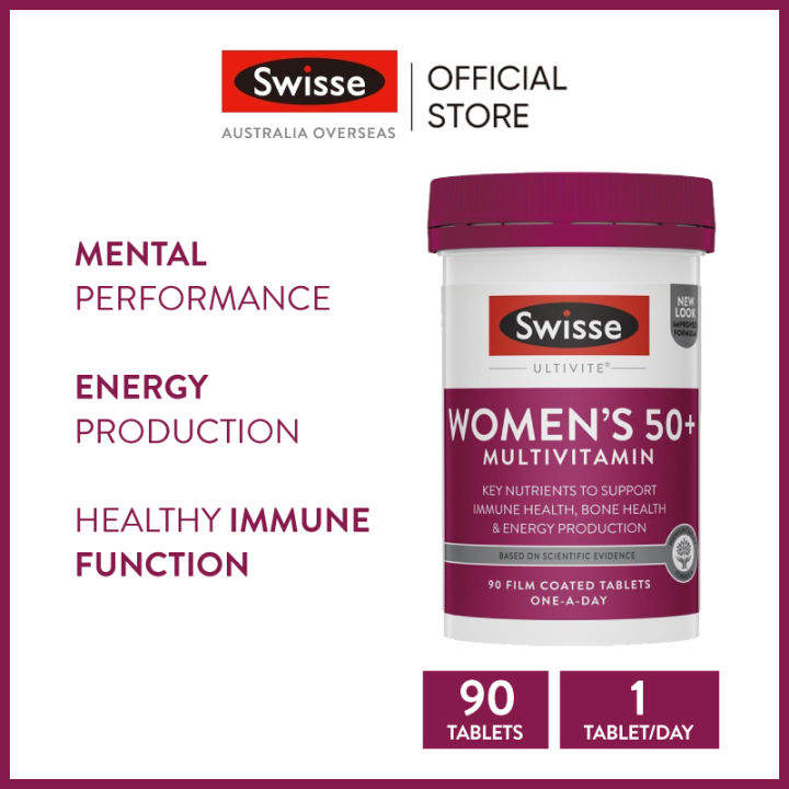 Swisse Women’s Ultivite 50+ Multivitamin 90 Tablets (EXP:10 2025) | Lazada