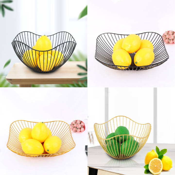 Singapore Nordic Modern Style Metal Nest Black and Gold Wave Edge ...