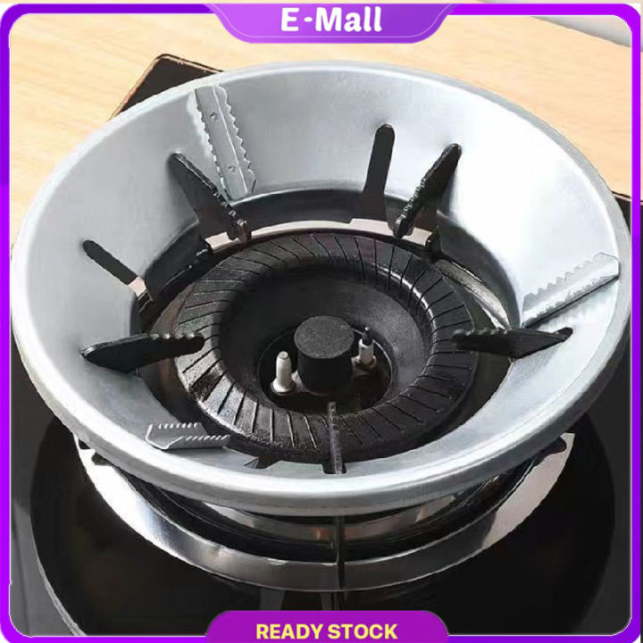 EMALL 8 Holes Stove Windshield Stainless Iron Kitchen Gas Stove Plate ...