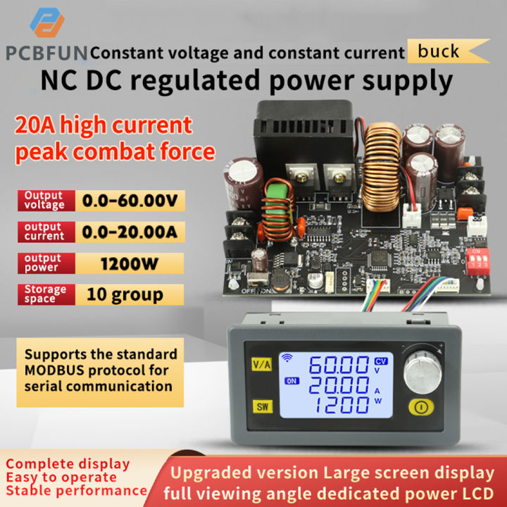 pcbfun XY6020L 20A/1200 CNC stabilized DC power supply constant voltage ...