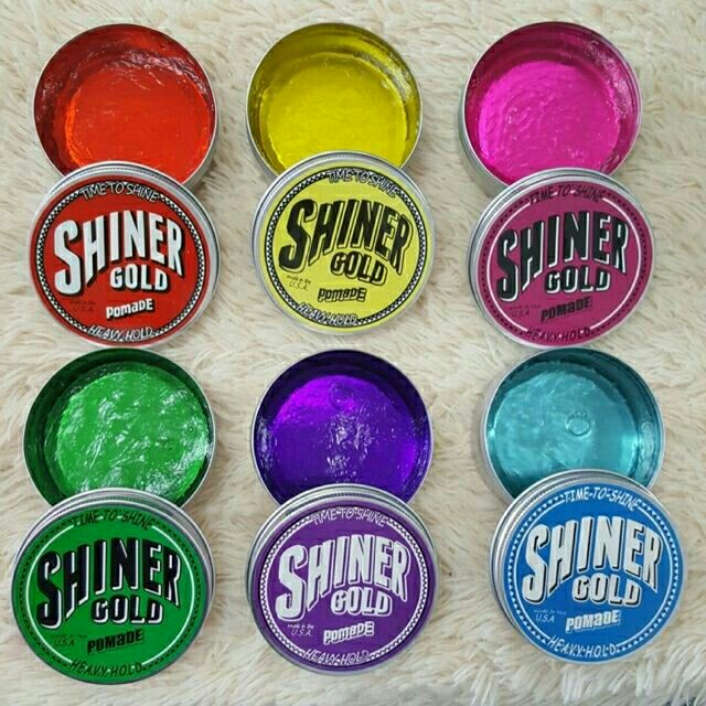 High Quality Waterbase Pomade Color Tin Hair Gel Shiner Gold / POMADE ...