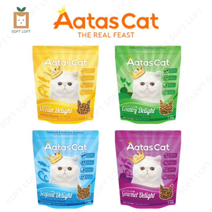 Aatas Cat Delight Dry Food 1.2kg / Seafood / Gourmet / Ocean / Country ...
