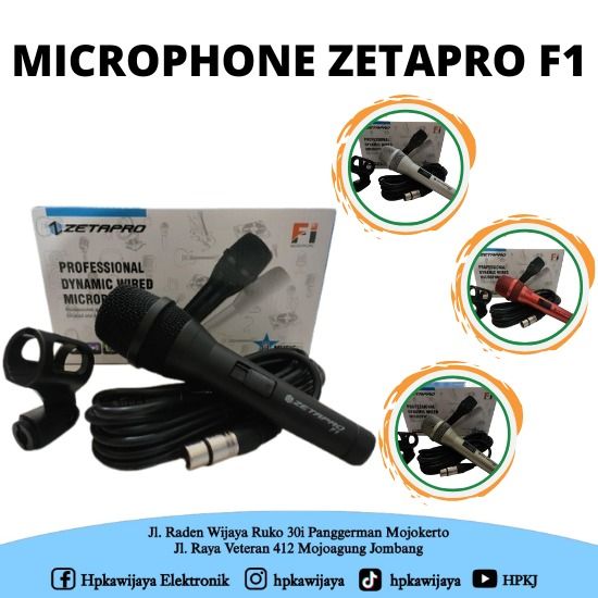 MICROPHONE ZETAPRO F1 mic kabel zetapro F-1 | Lazada Indonesia