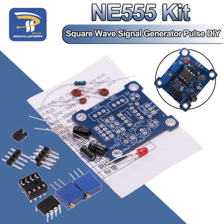 NE555 Pulse Generator Pulse Starter Duty Cycle and Frequency Adjustable ...