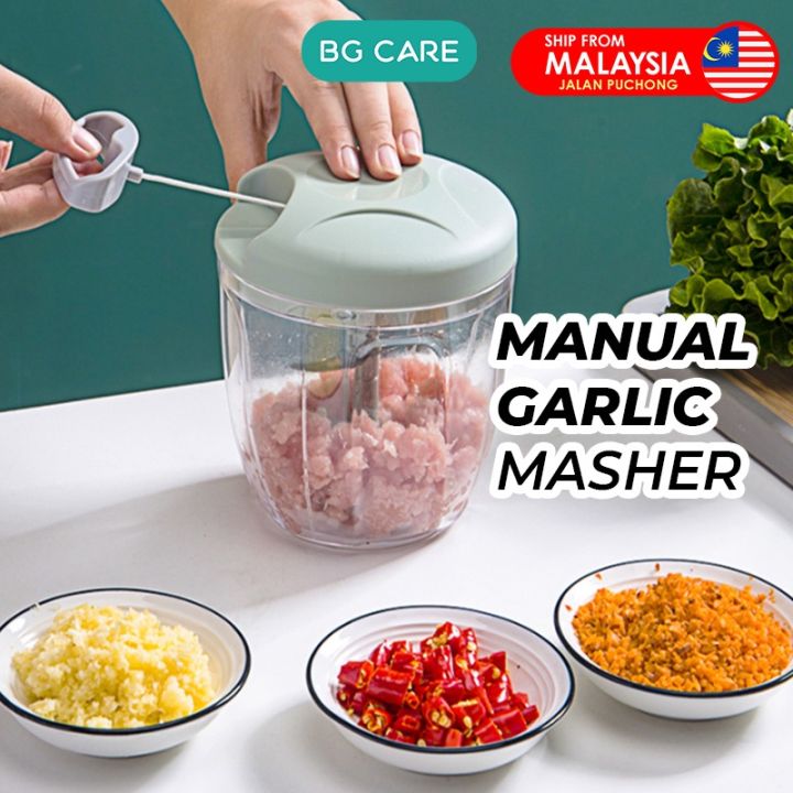 Manual Garlic Masher Chopper Blender Slicer Minced Meat Chicken ...