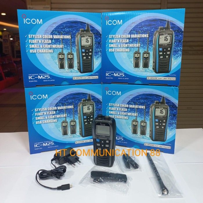 Icom IC-M25 Floating Handheld VHF RadioMarine Tranceiver waterproof | Lazada Indonesia