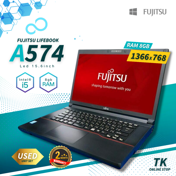 Fujitsu Laptop LIFEBOOK A574 Intel ® i5 4th Gen LED 15.6inch 8GB RAM ...