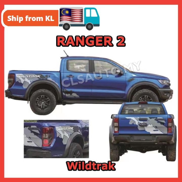 Ford Ranger Raptor Car Body Sticker Design 2 (1 Set) Pelekat Ranger ...
