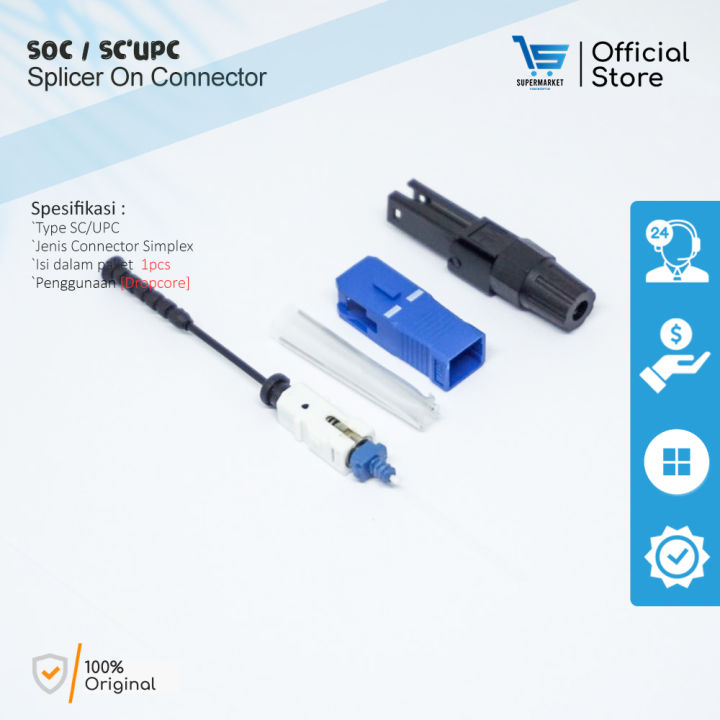 Splice On Connector SOC Konektor Sambungan Fiber Optik | Lazada Indonesia
