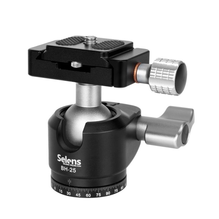 Selens BH-25 Slide Rail Panoramic Damping Tripod Ball Head Quick ...