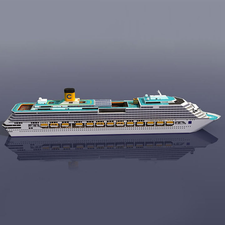 【Youer】 Cruise Ship Paper Model Cruise Ship 3D Paper Model DIY Puzzle ...