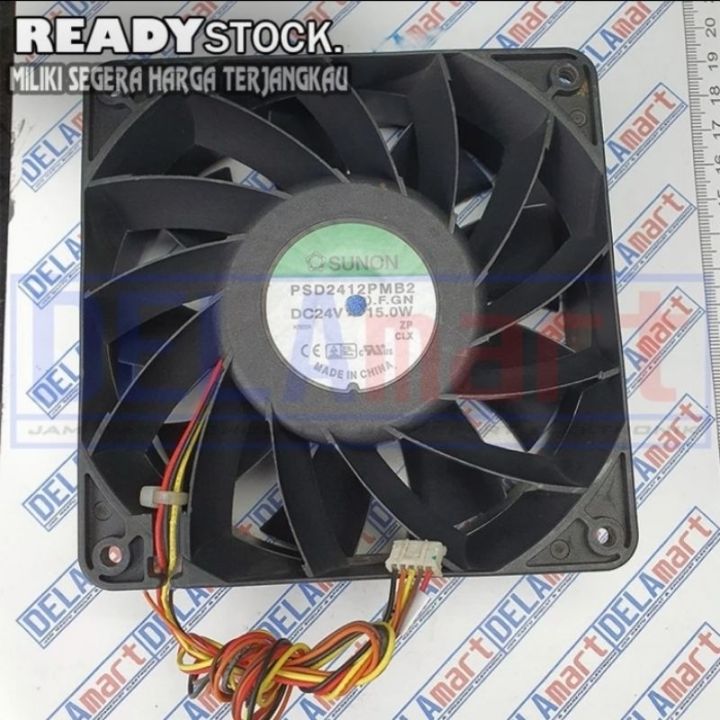 Kipas fan panel high speed 24v DC 12x12 12cm | Lazada Indonesia