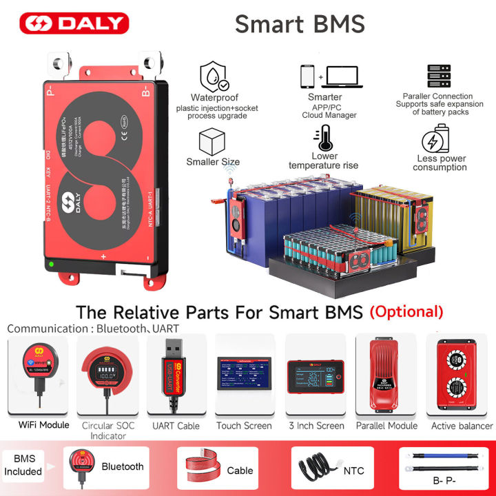 DALY BMS LIFEPO4 4S 12V 10A 15A 20A 30A 40A 50A 60A 100A BMS for Lifepo4 Batteries | Lazada PH
