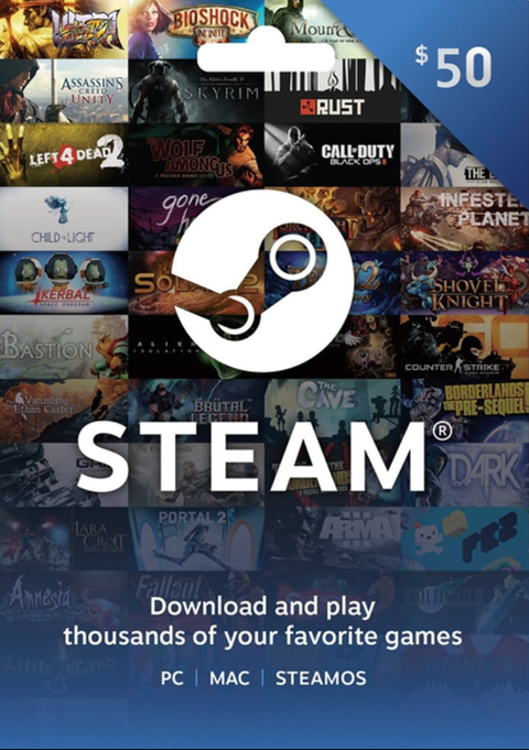 Steam Wallet $50 Digital Gift Card | Lazada PH