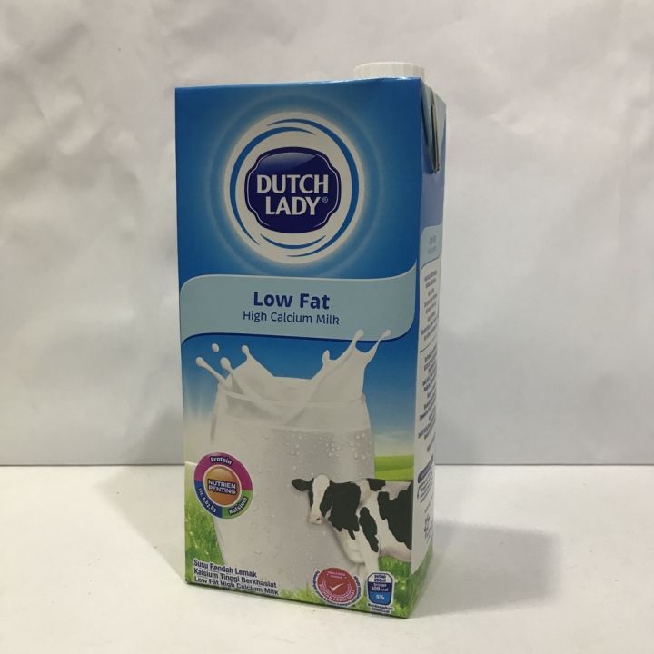 [GY Office] Dutch Lady Low Fat High Calcium Milk - 1L | Lazada