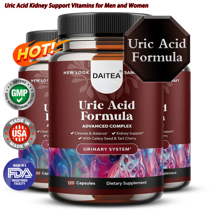 Uric Acid Kidney Support Vitamins for Men and Women - Ease For Joint ...