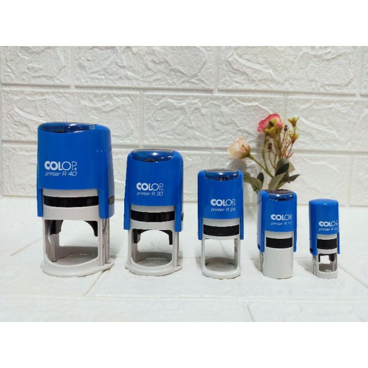 COP Bulat @ COLOP Rubber Stamp Round [Self-Inking] R12 / R17 / R24 / R30 / R40 🔥 | Lazada