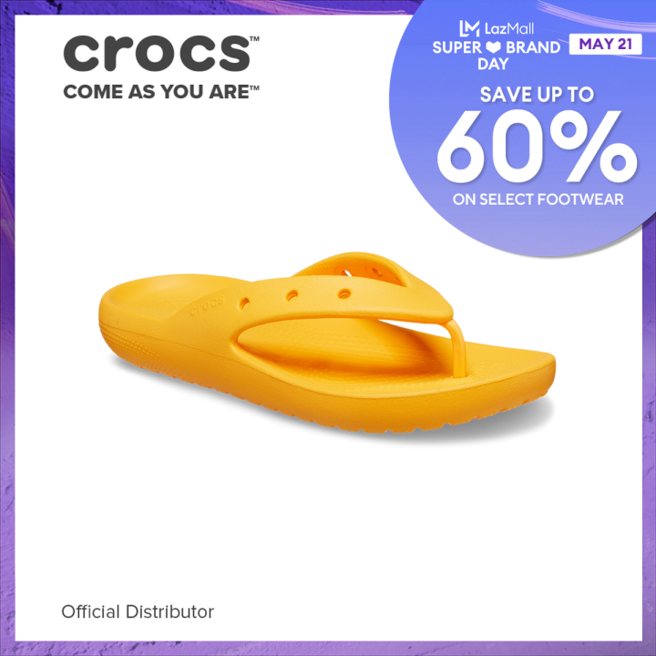 Crocs Unisex Classic Flip V2 in Apricrush | Lazada PH