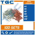 TGC 100SETS Tox with Metal Screw or Tox Screw 4 5 6 8 10 12 Tox with ...