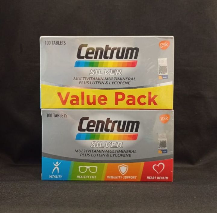 TWINPACK Centrum Silver Multivitamin-Multimineral (100's x 2 ) | Lazada