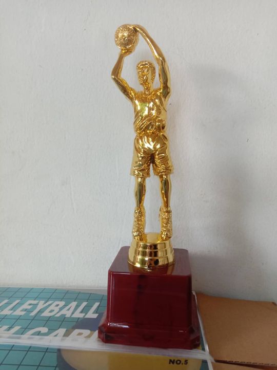 Basket Ball Plastic MVP Trophy Awards 23cm Gold | Lazada PH